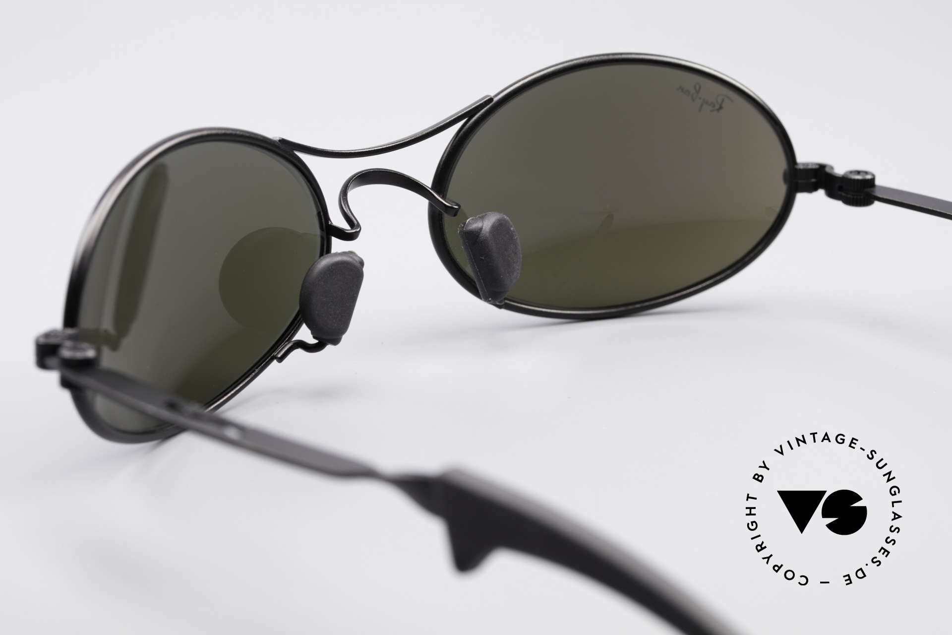 Sonnenbrillen Ray Ban Orbs 9 Base Oval Blue Mirror B&L USA Brille