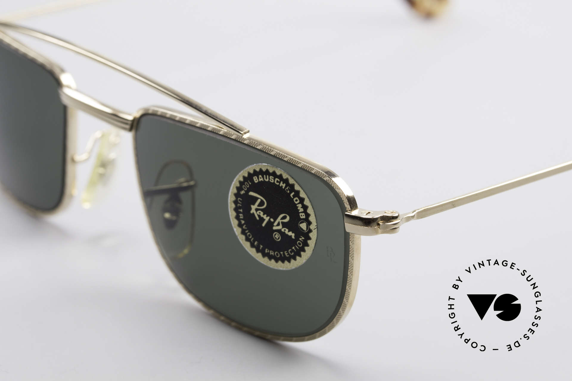 Sonnenbrillen Ray Ban 1940's Retro Rectangle Alte USA Ray-Ban Bausch&Lomb