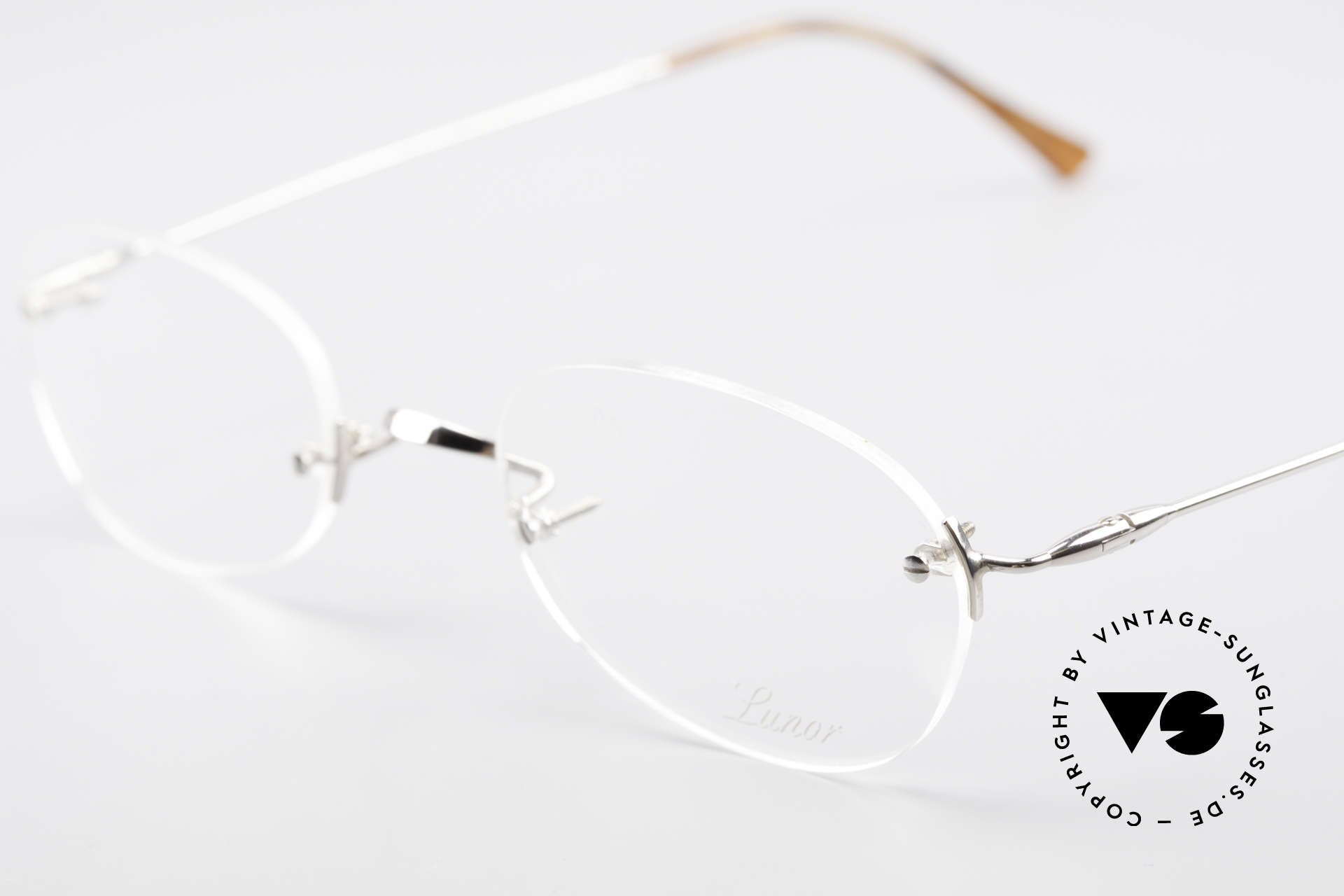 Brillen Lunor Rimless Randlose Vintage Brille 90er