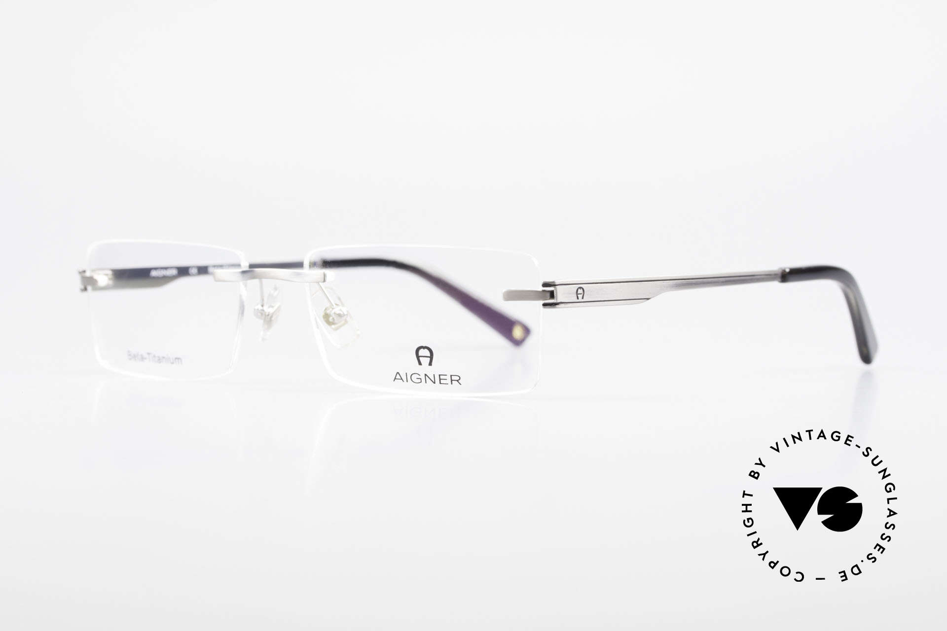 Brillen Aigner EA1023 Randlose Vintage Brille Titan