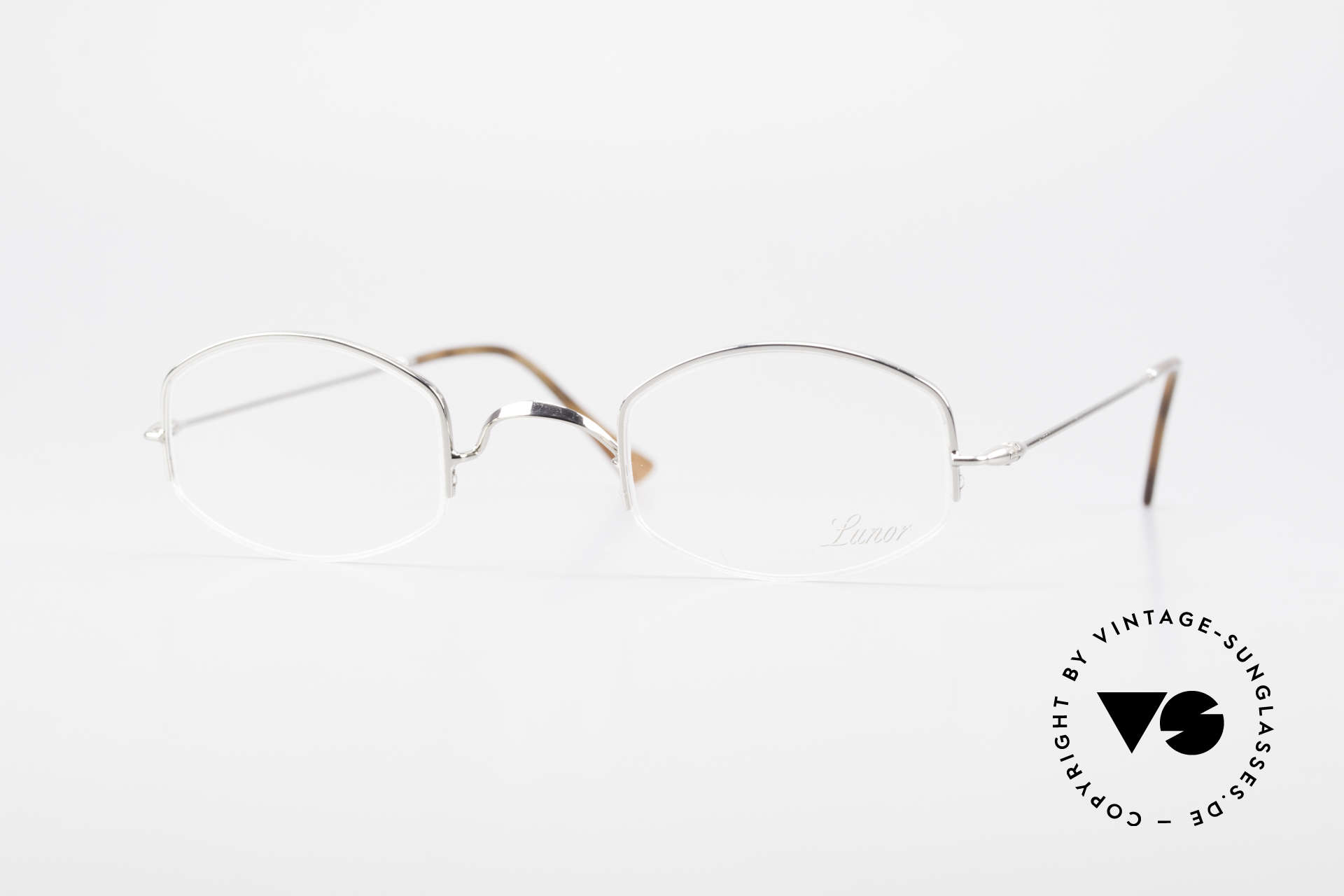 Brillen Lunor Classic Halb Randlose Vintage Brille