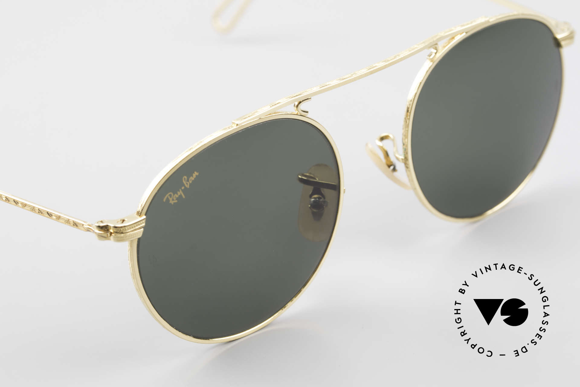 Sonnenbrillen Ray Ban Vintage Round 90er Bausch&Lomb USA Brille