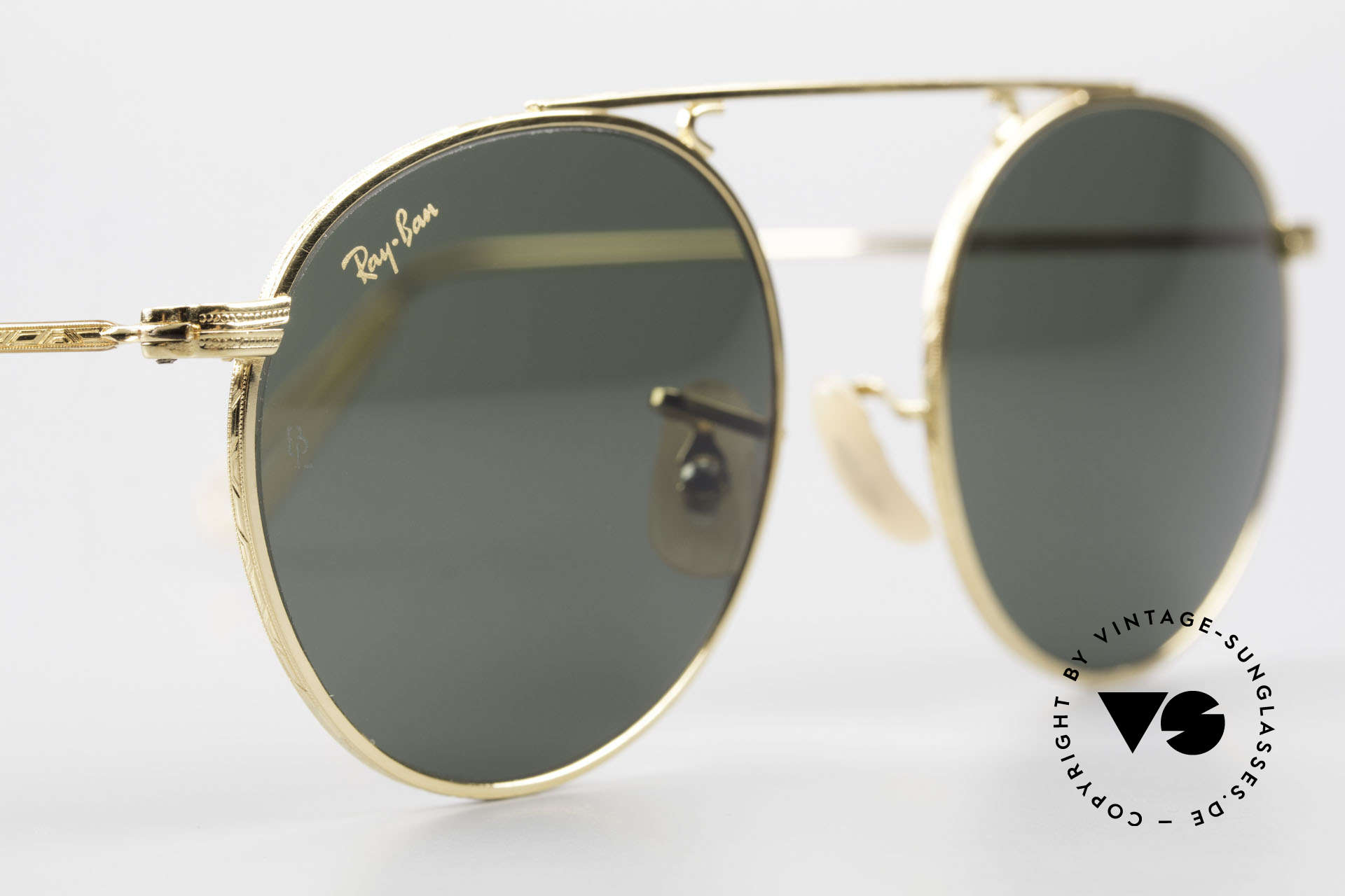 Sonnenbrillen Ray Ban Vintage Round 90er Bausch&Lomb USA Brille