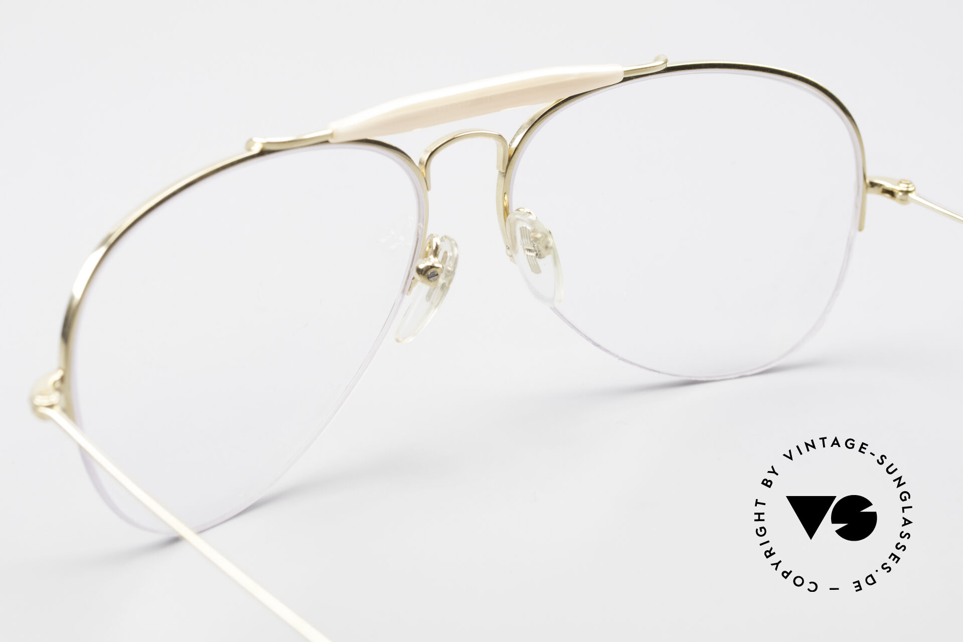 Brillen Ray Ban Balfast 810 Gold Doublé Vintage Brille Alt