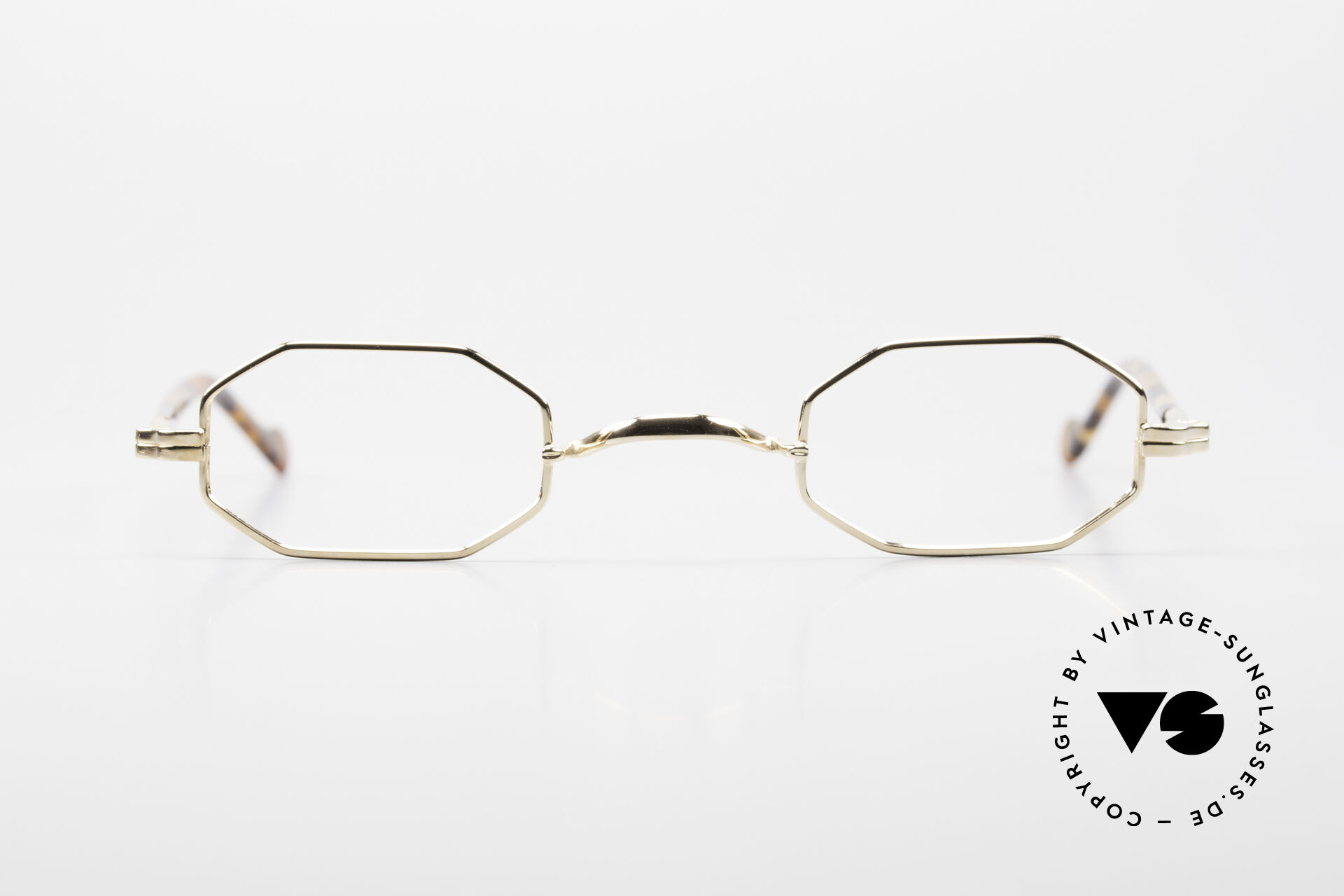 Brillen Lunor II A 01 Achteckige Brille Vergoldet