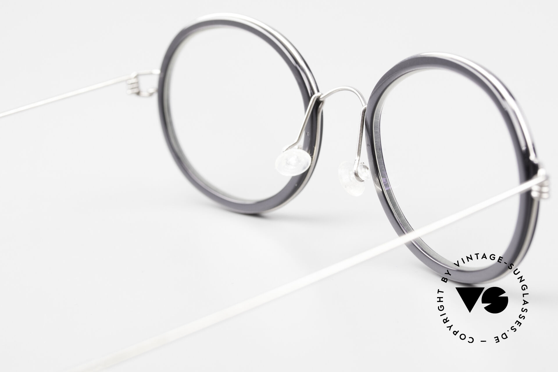 Brillen Lindberg Arthur Air Titan Rim Ovale Titanbrille Azetat Inlay