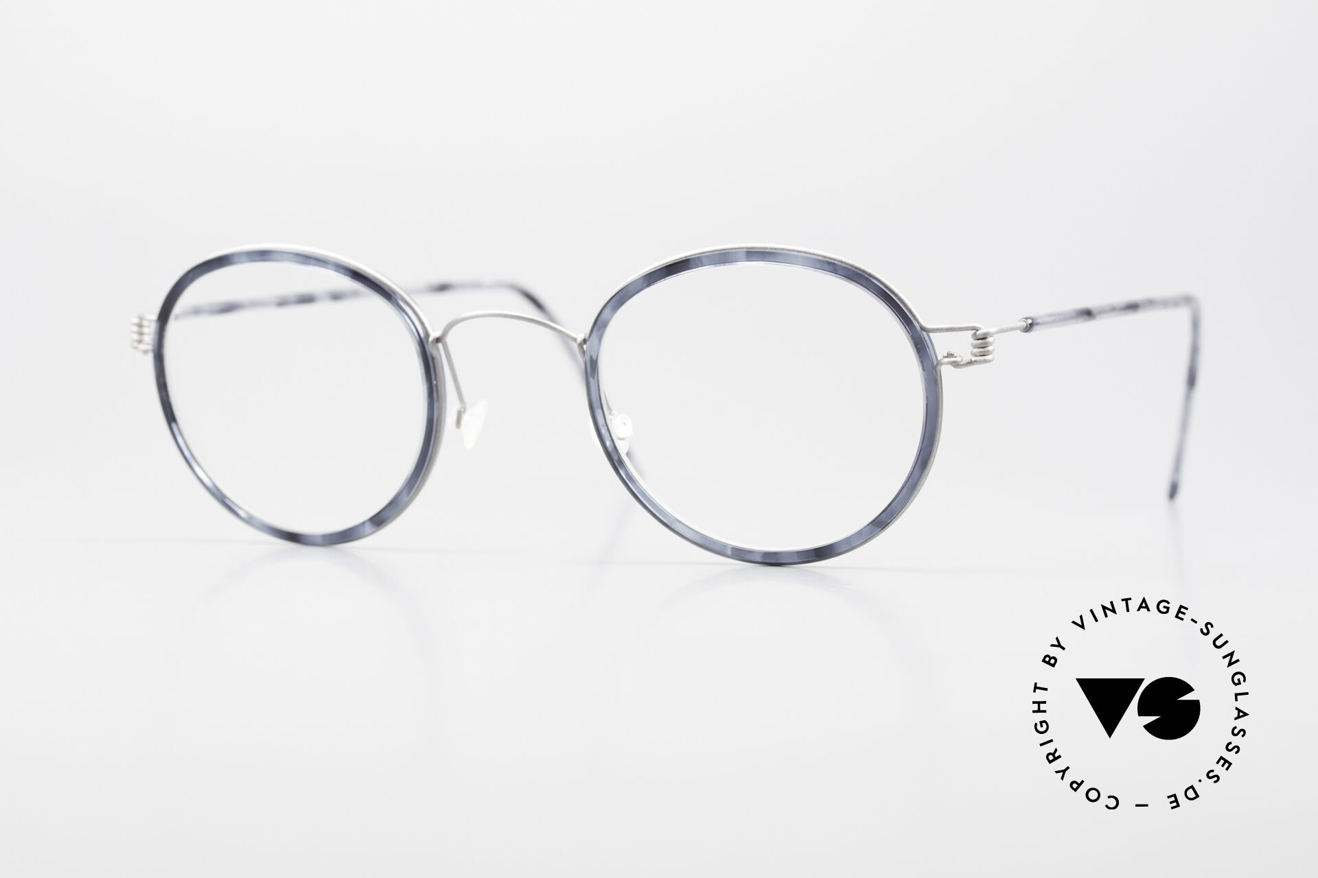 Brillen Lindberg Lex Air Titan Rim Panto Brille Damen Herren Titan