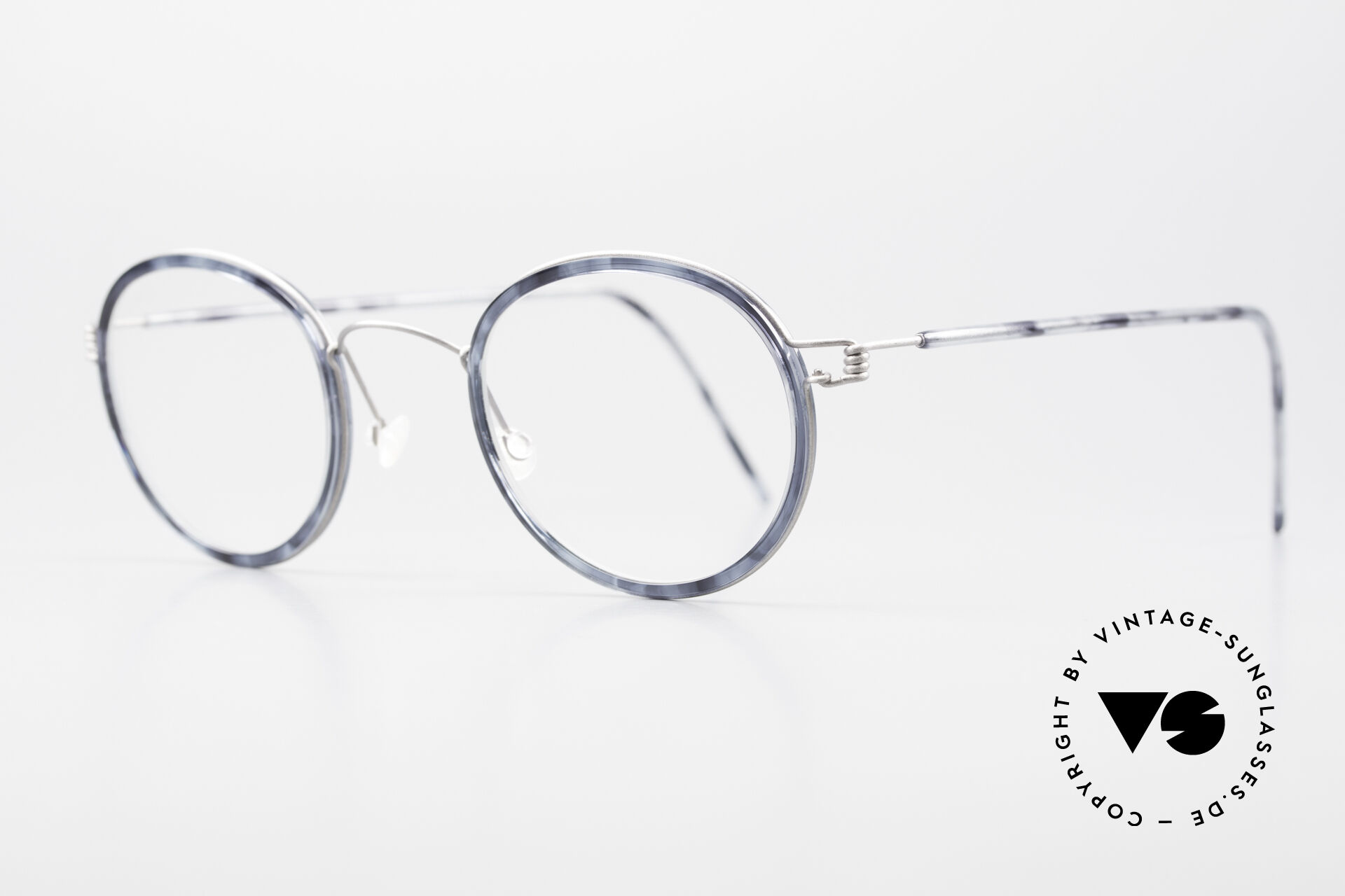 Brillen Lindberg Lex Air Titan Rim Panto Brille Damen Herren Titan