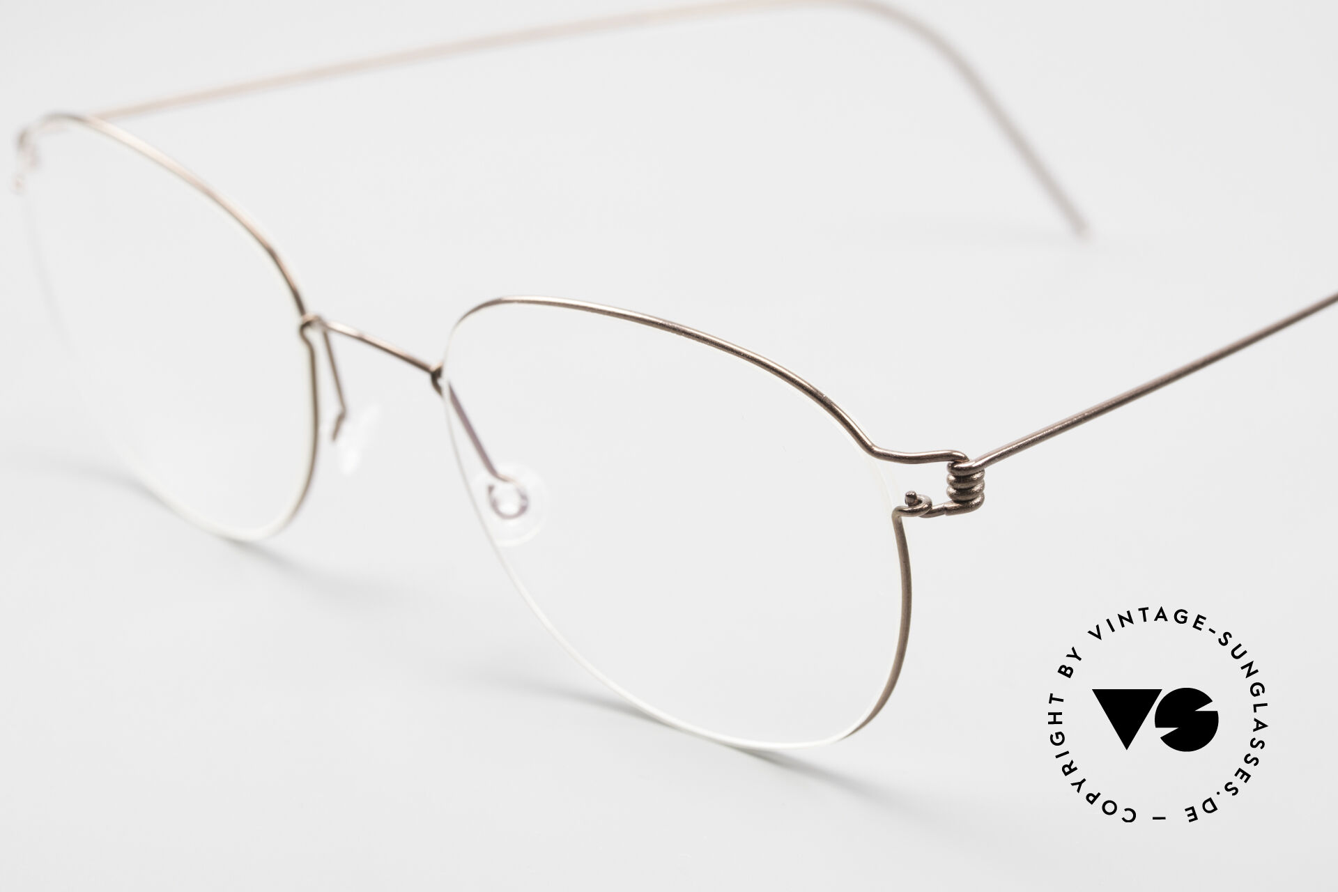 Brillen Lindberg Robin 51 Air Titan Rim Eckig Panto Damen & Herren