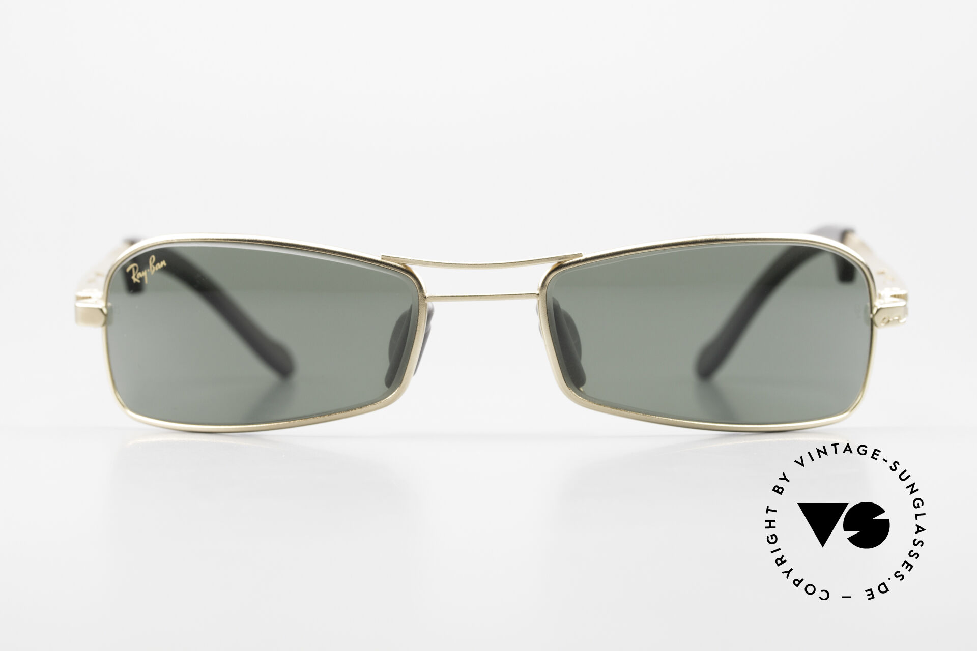 Sonnenbrillen Ray Ban Orbs 9 Base Square G15 Grün B&L USA Brille 90er