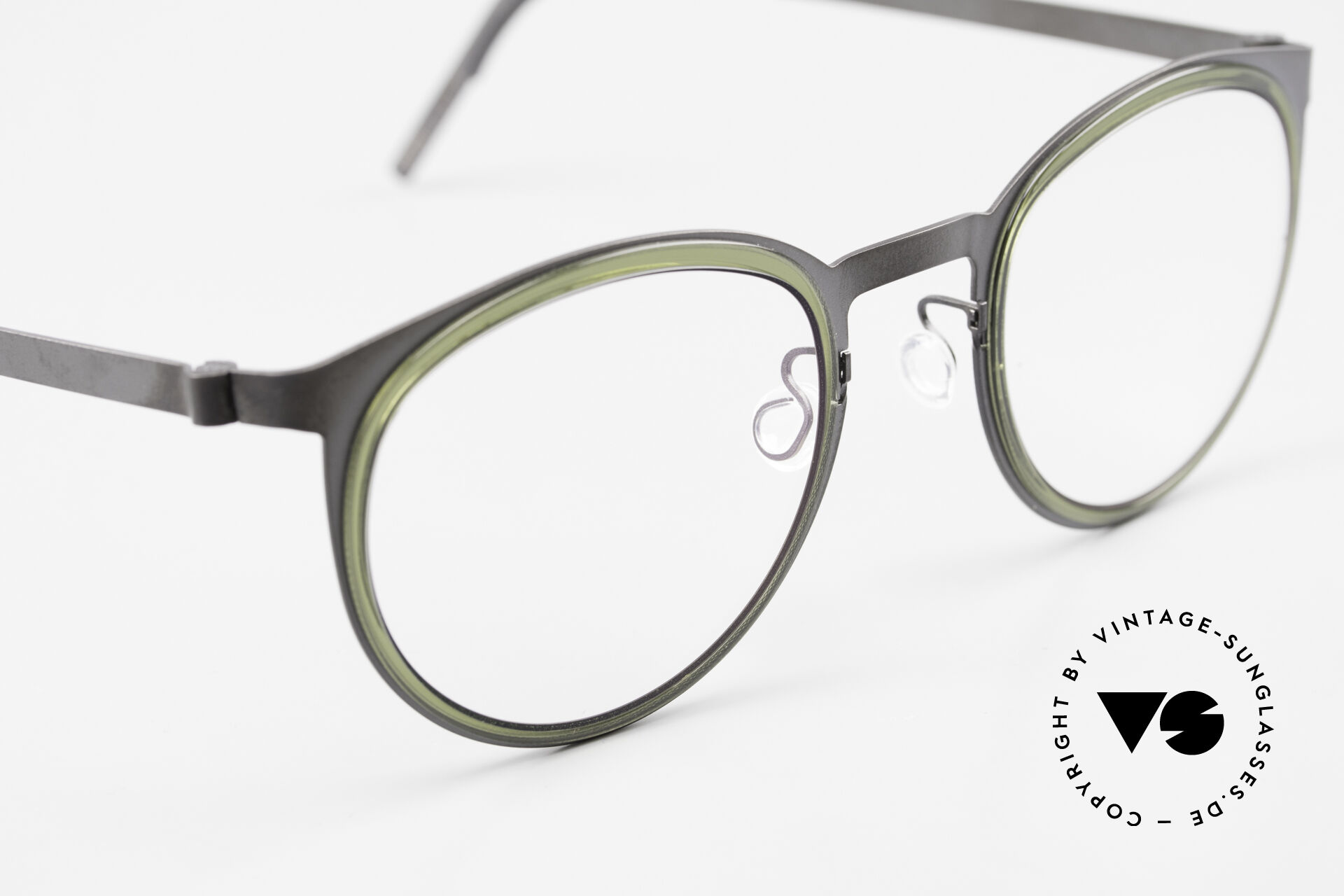 Brillen Lindberg 9704 Strip Titanium Panto Style Damenbrille