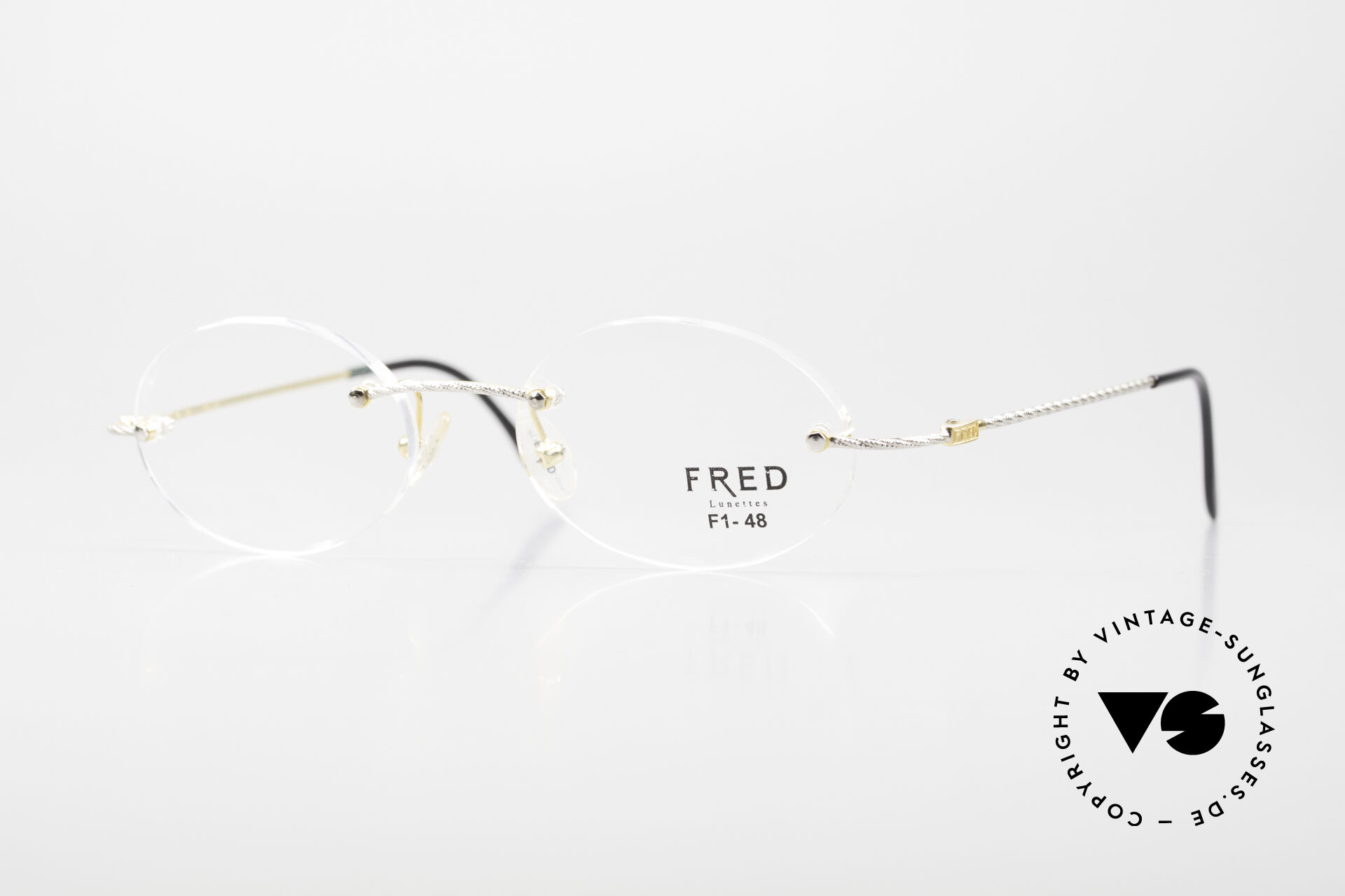 Brillen Fred F10 L01 Randlose Luxusbrille Bicolor