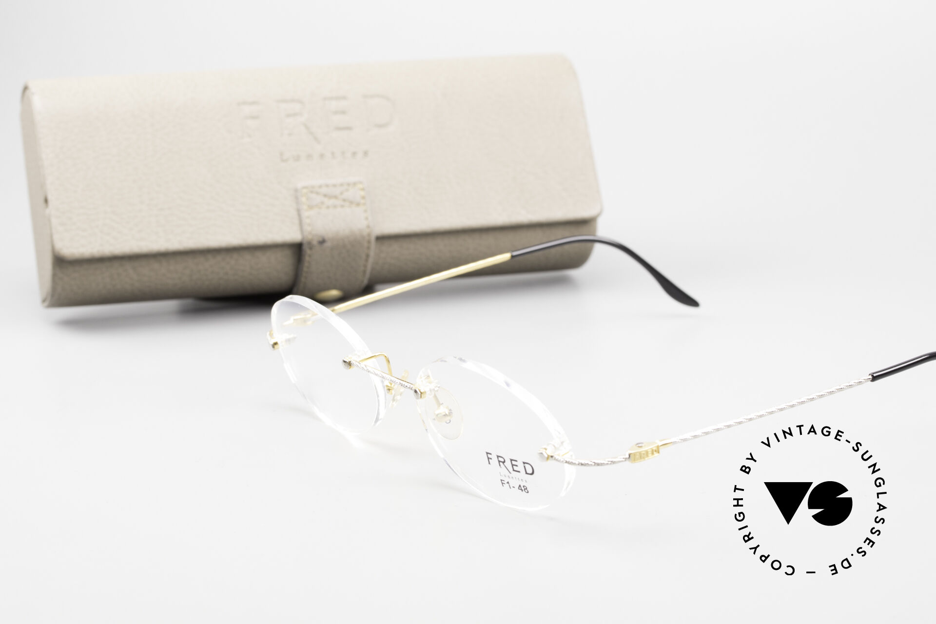 Brillen Fred F10 L01 Randlose Luxusbrille Bicolor