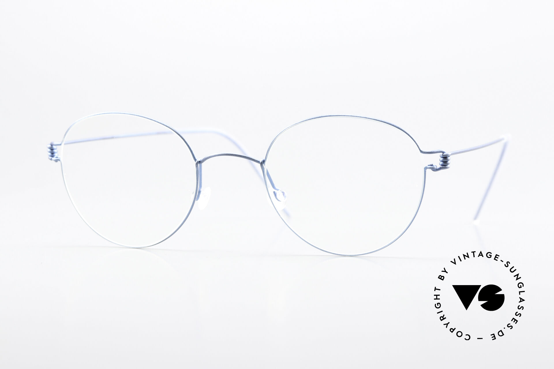 Brillen Lindberg Bo Air Titan Rim Pantobrille Titanium Blau