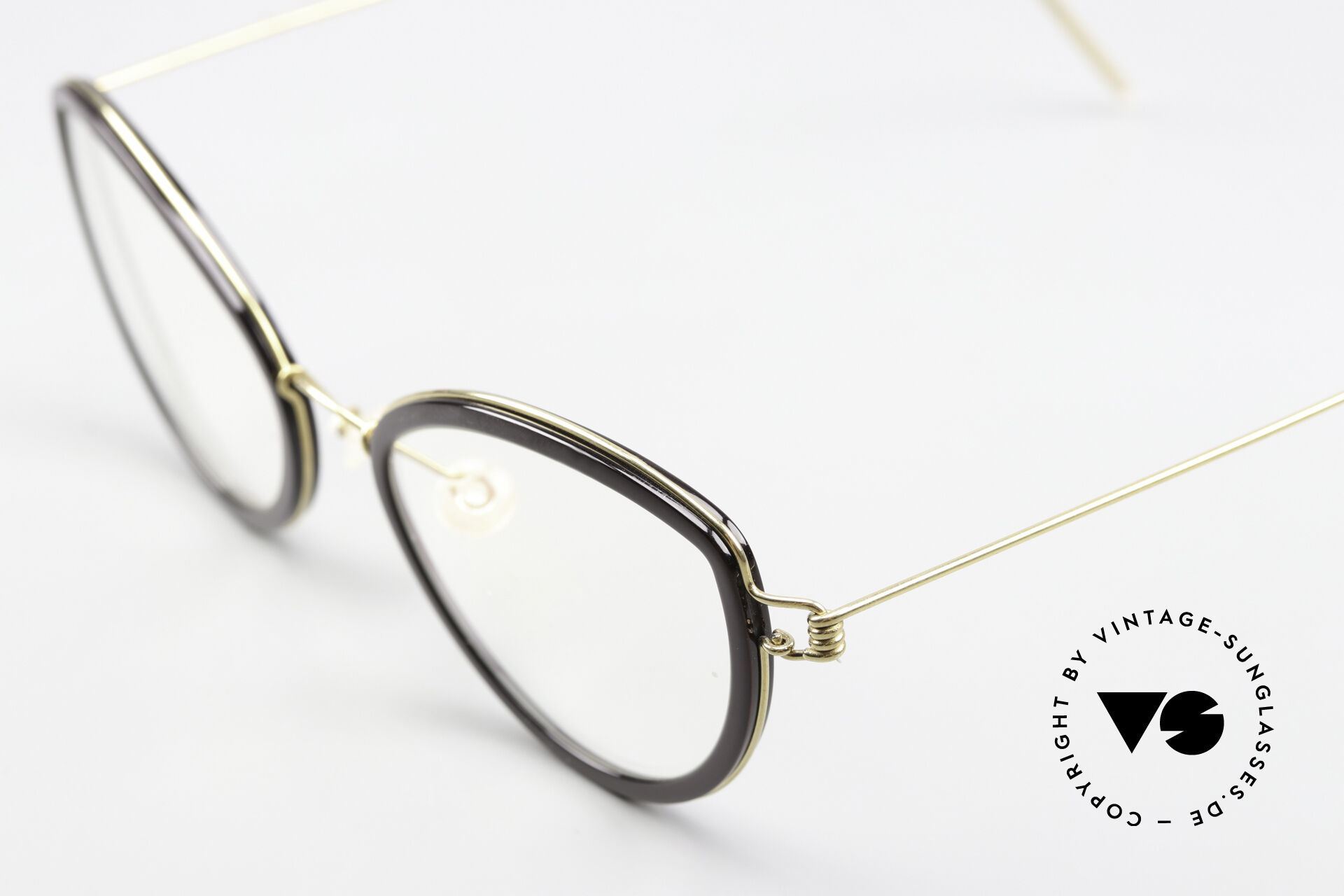 Brillen Lindberg Katrine Air Titan Rim Damenbrille Cateye Style