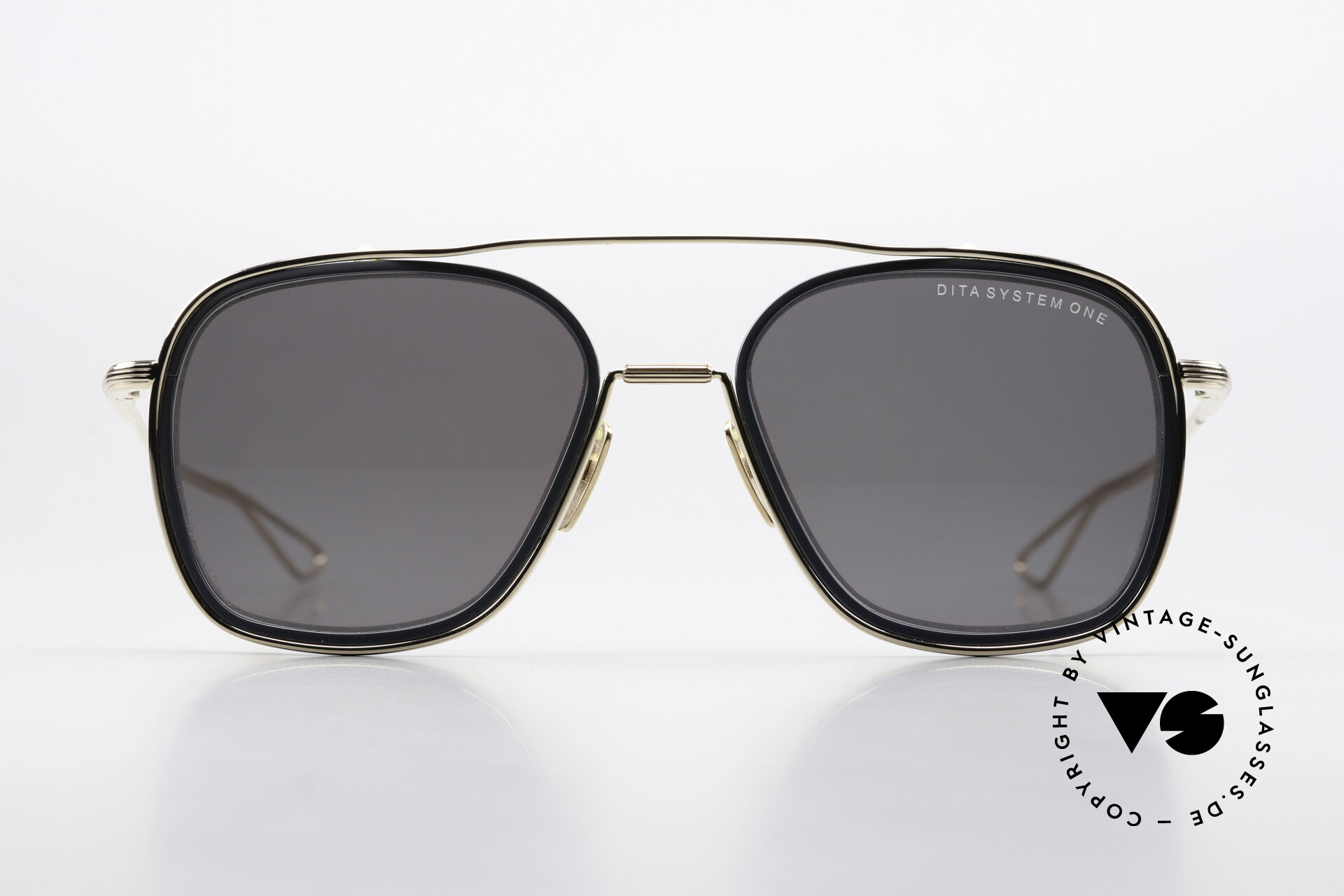 Sonnenbrillen DITA System One Luxusbrille Nachtschwarz