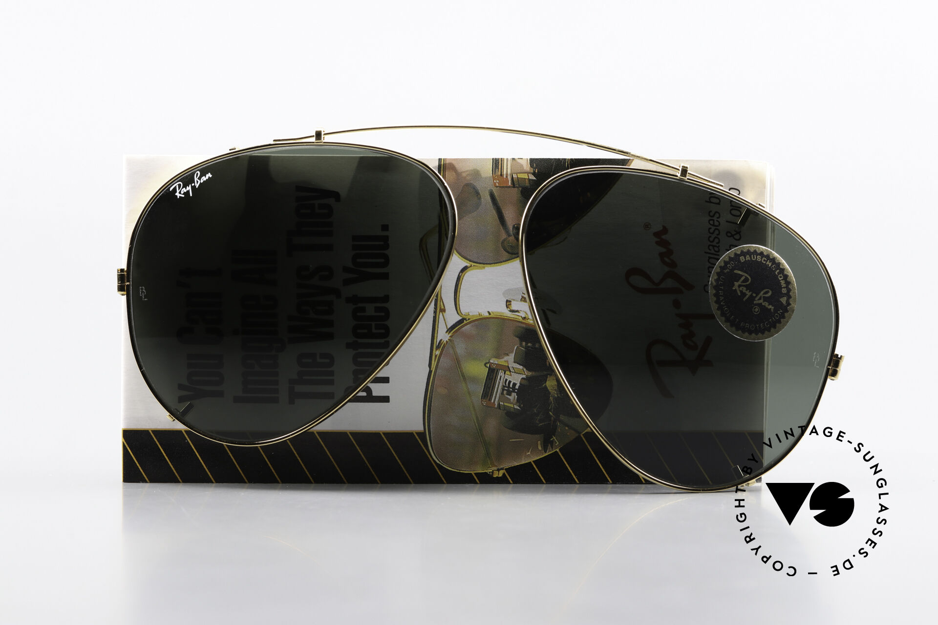Sonnenbrillen Ray Ban Aviator 62mm Clip-On Clip On 62mm Mit G15 Glas