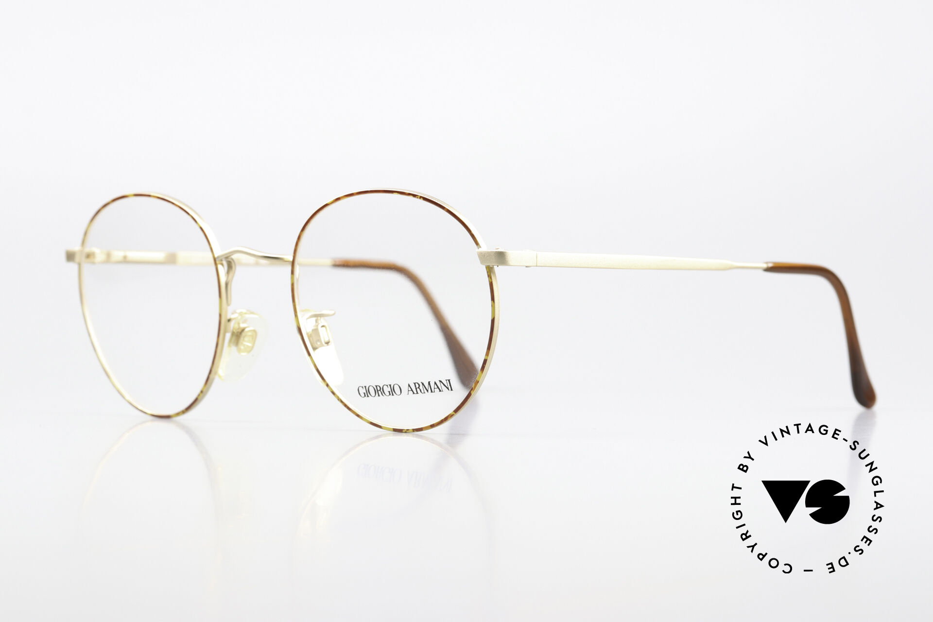 Brillen Giorgio Armani 201 49mm Panto Vintage Brille 90er
